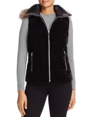 Marc New York Val Velvet Puffer Vest | Bloomingdale's