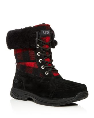 UGG® Men's Butte Plaid Lace Up Boots | Bloomingdale's