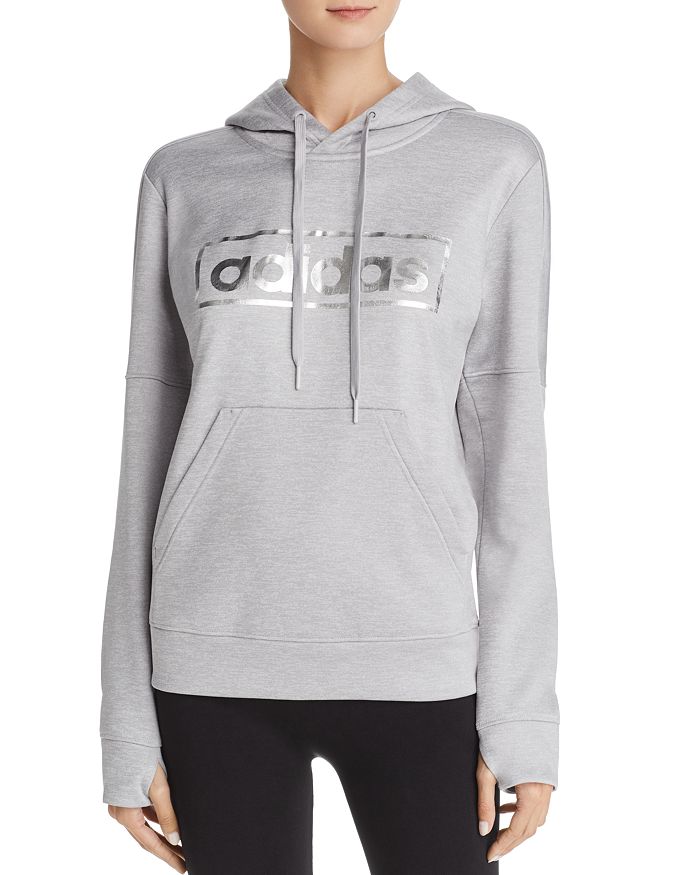 Adidas Foiled Logo Pullover Hoodie | Bloomingdale's