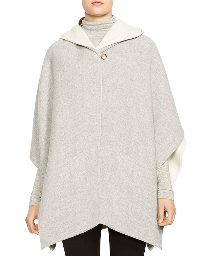 HALSTON HERITAGE HALSTON Double-Face Poncho Coat | Bloomingdale's