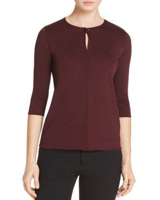 BOSS Elenka Keyhole Top | Bloomingdale's