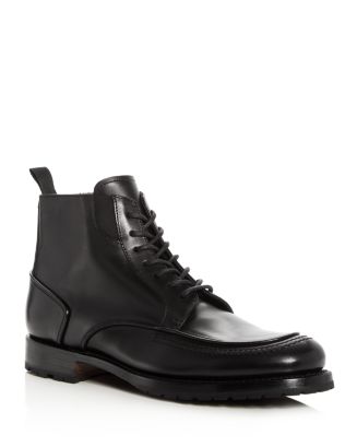 Canali Men's Leather Apron Toe Boots | Bloomingdale's