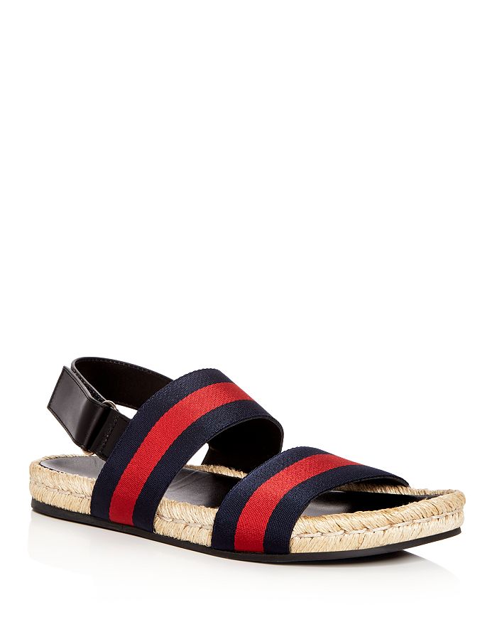 Gucci Men's Striped Sandals | Bloomingdale's