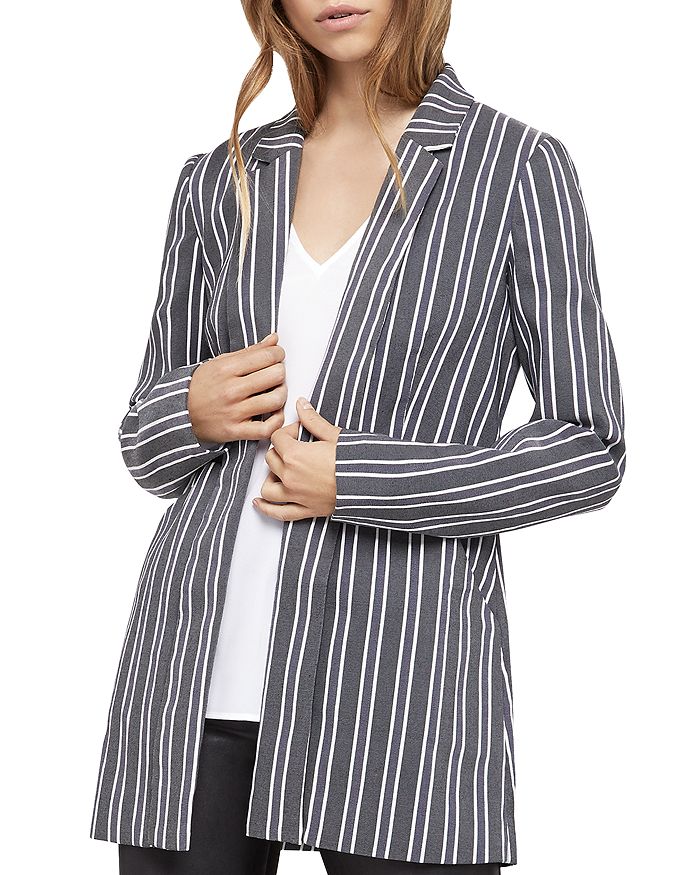 BCBGENERATION Striped Open-Front Blazer | Bloomingdale's