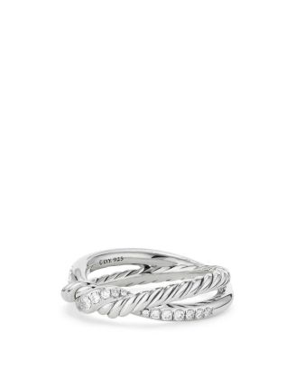 David Yurman Continuance Twist Ring with Diamonds | Bloomingdale's