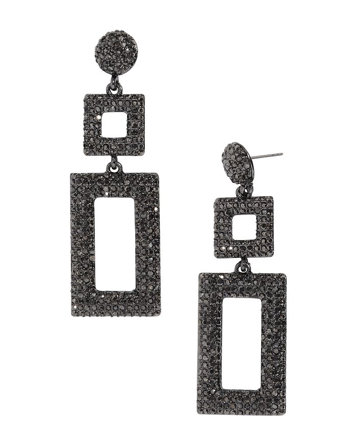 BAUBLEBAR Davalyn Pavé-Encrusted Square & Rectangle Drop Earrings ...