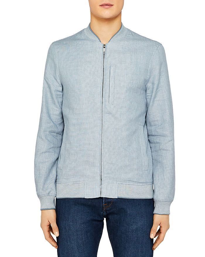 Ted Baker Raney Tech Linen Bomber | Bloomingdale's