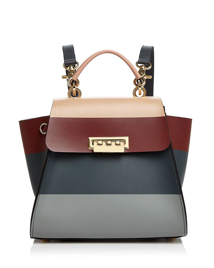 ZAC Zac Posen Eartha Iconic Stripe Leather Convertible Backpack ...