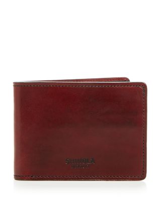 Shinola Slim Leather Bi-Fold Wallet | Bloomingdale's