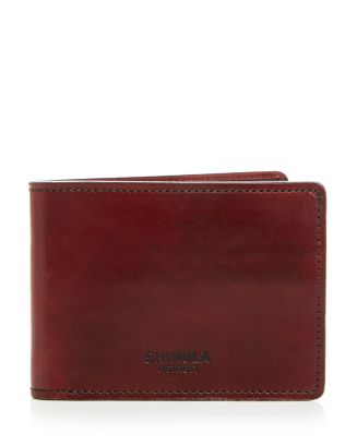 Shinola Slim Leather Bi-Fold Wallet | Bloomingdale's