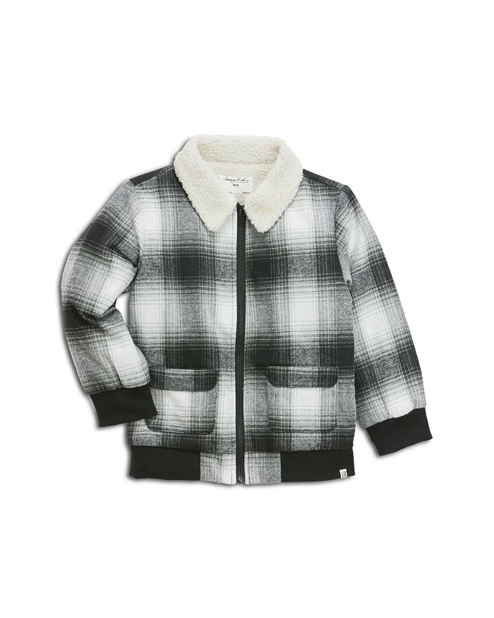 Sovereign Code Boys' Plaid Jacket with Sherpa Collar - Little Kid, Big ...