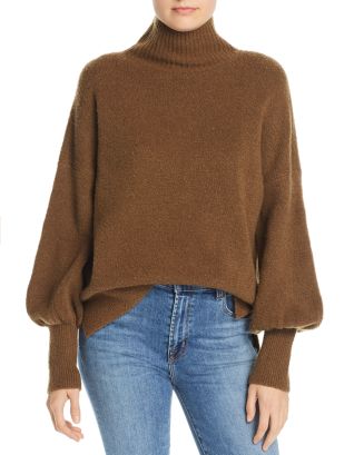 FRENCH CONNECTION Orla Flossy Textured Mock-Neck Sweater | Bloomingdale's