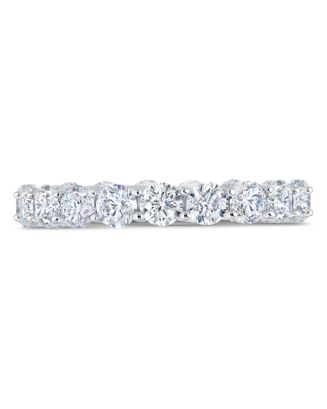 Crislu Eternity Ring in Platinum-Plated Sterling Silver | Bloomingdale's