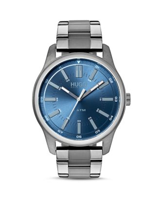 HUGO #RISE Blue Dial Watch, 44mm | Bloomingdale's