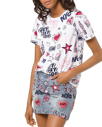 MICHAEL Michael Kors Multicolor Graphic Tee | Bloomingdale's