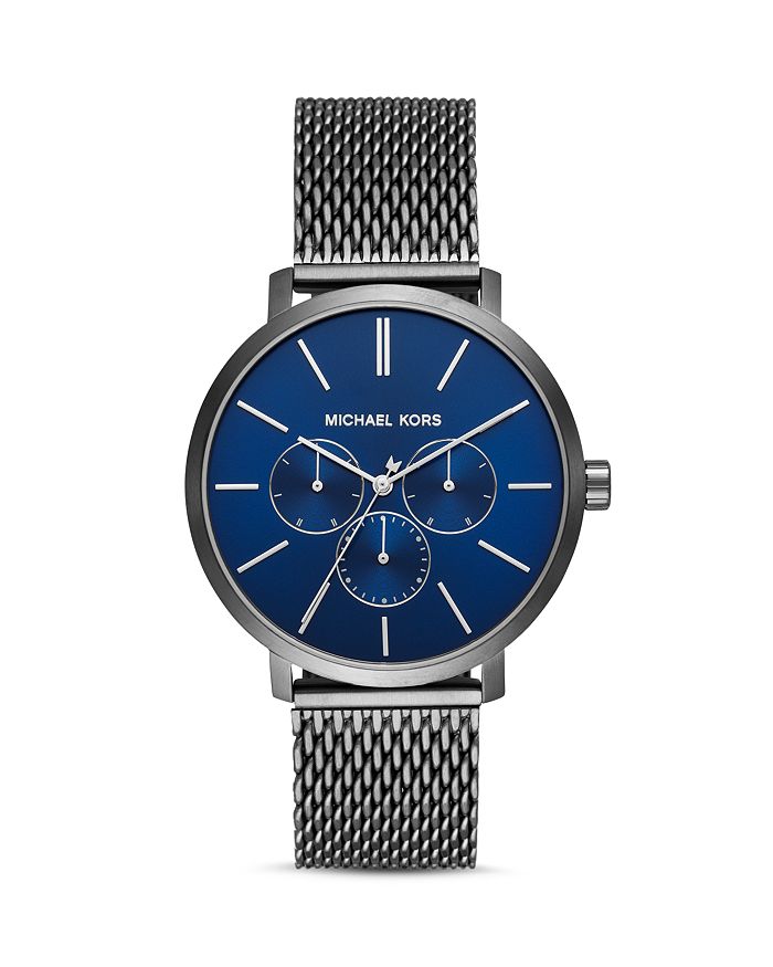 Michael Kors Blake Gunmetal Mesh Bracelet Watch, 42mm | Bloomingdale's