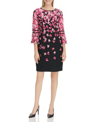 Calvin Klein Floral Print Dress | Bloomingdale's