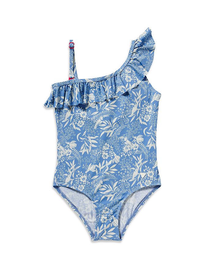 Scotch R'Belle Girls' Ruffle One-Shoulder Swimsuit - Little Kid, Big ...