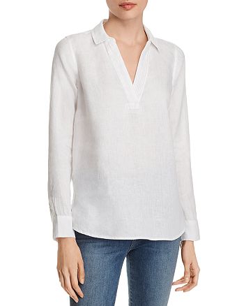 NYDJ Linen Popover Top | Bloomingdale's