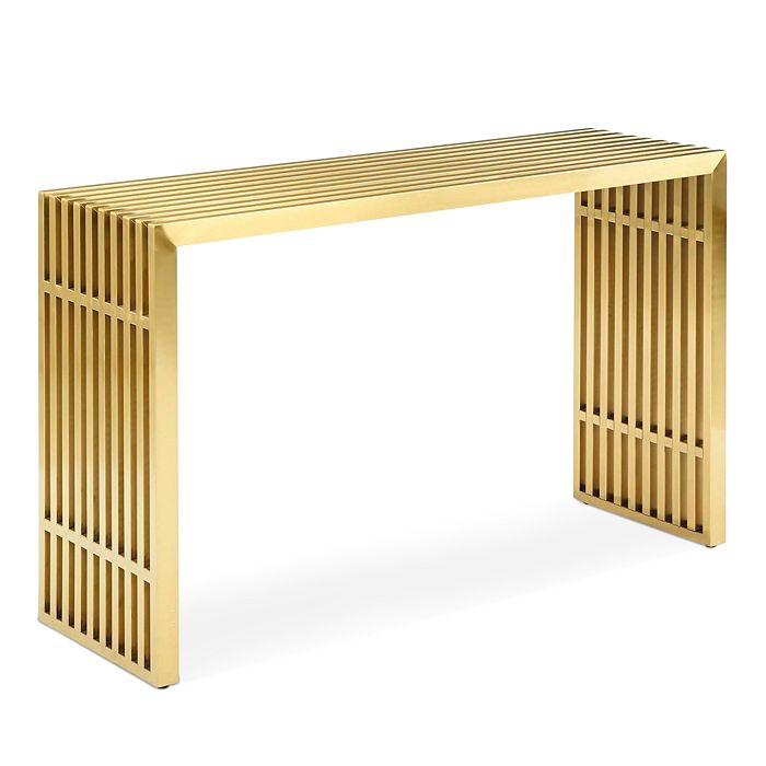 Modway Gridiron Stainless Steel Console Table | Bloomingdale's