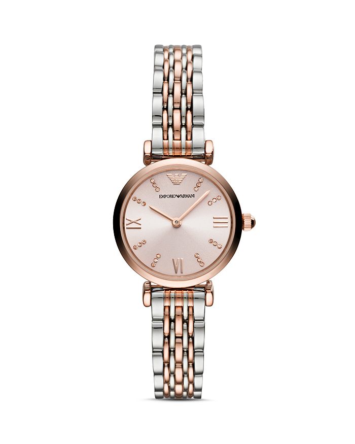 Armani Two-Tone Stainless Steel Watch, 28mm | Bloomingdale's