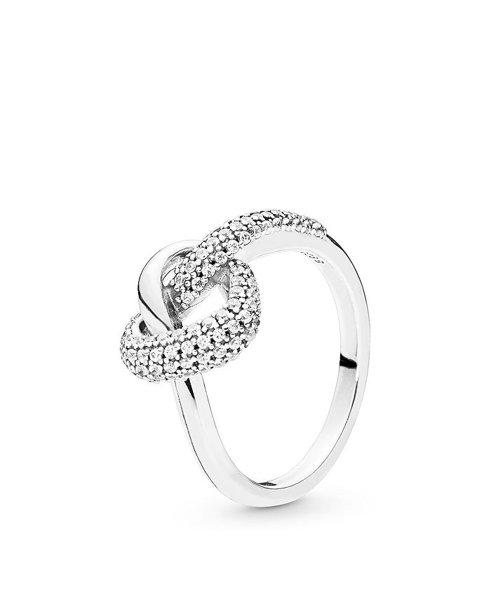 Pandora Sterling Silver Knotted Heart Ring | Bloomingdale's