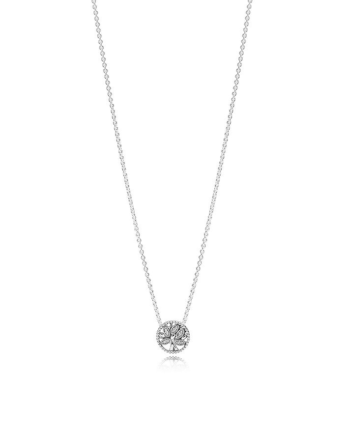 Pandora Sterling Silver Tree of Life Pendant Necklace, 17.72 ...