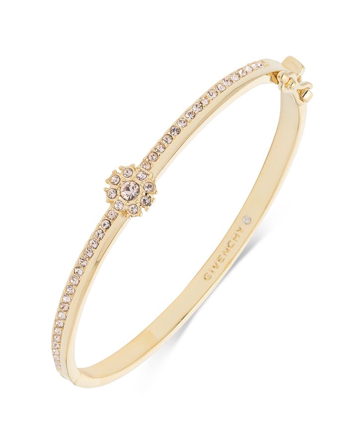 Givenchy Pavé Flower Station Bangle Bracelet | Bloomingdale's