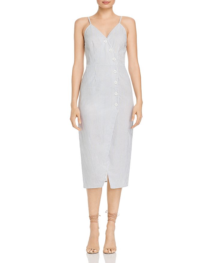 The Fifth Label The Fith Label Savannah Striped Button-down Midi Dress ...