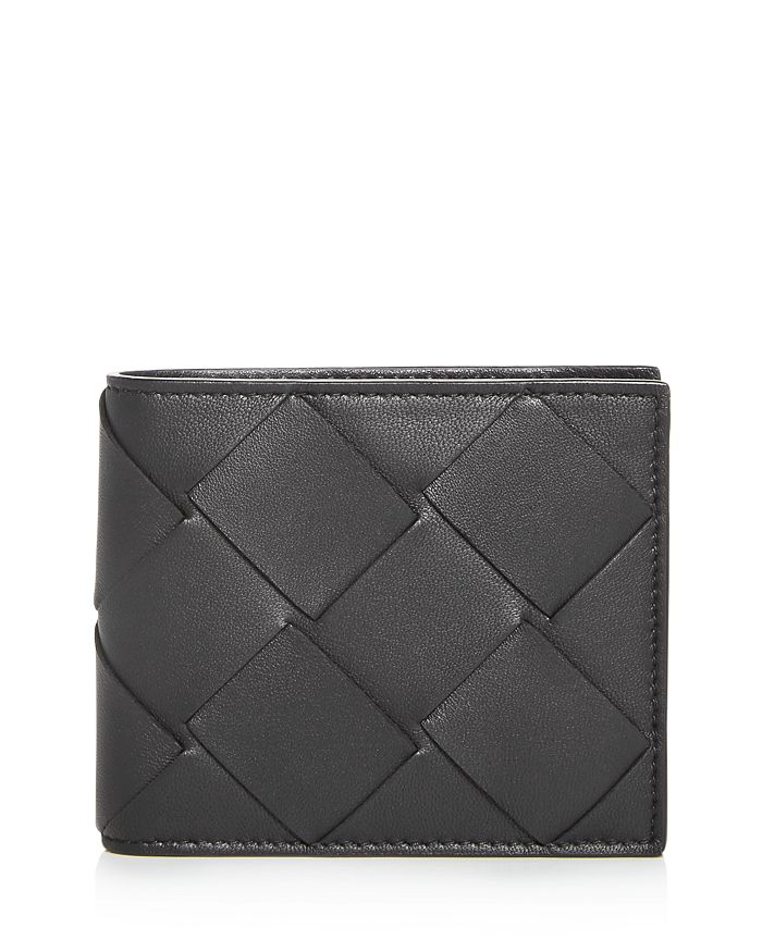 Bottega Veneta Men's Woven Leather Bi-Fold Wallet | Bloomingdale's