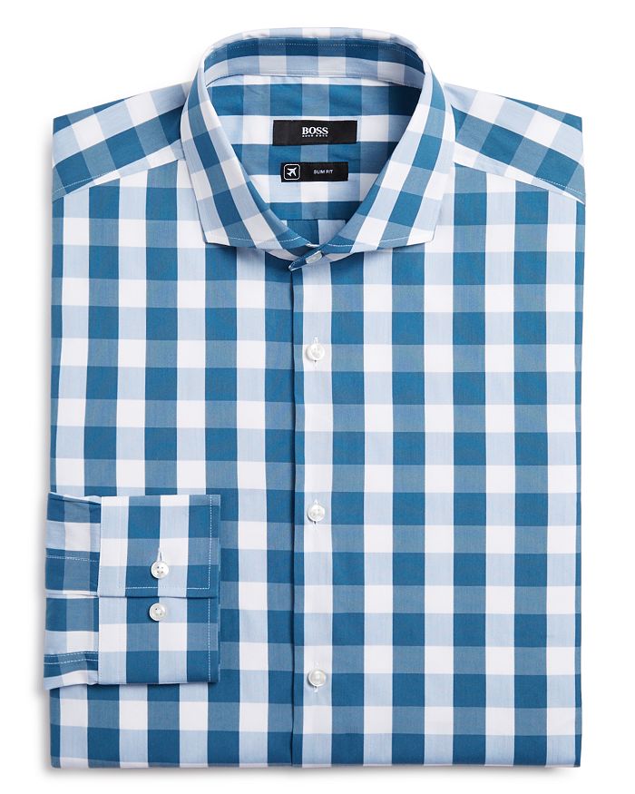 BOSS Bold Check Slim Fit Dress Shirt | Bloomingdale's