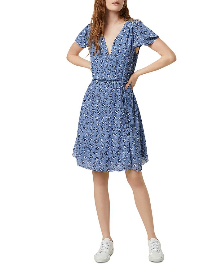 FRENCH CONNECTION Agate Floral Faux-Wrap Dress | Bloomingdale's