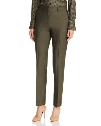 Lafayette 148 New York Gateway Cloth Clinton Cuffed Pants | Bloomingdale's