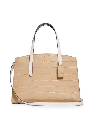 COACH Croc-Embossed Leather Tote | Bloomingdale's