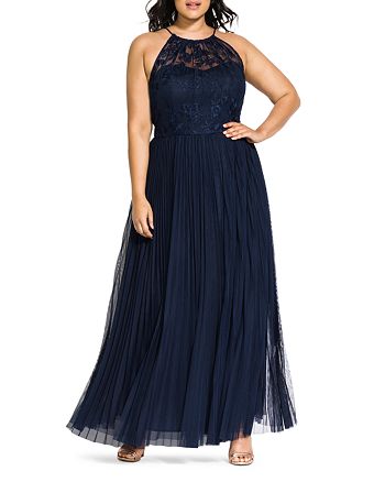 City Chic Plus Angelic Pleated Maxi Skirt | Bloomingdale's