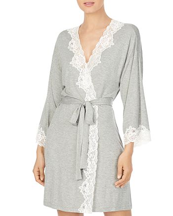 Ralph Lauren Lace Trimmed Robe | Bloomingdale's