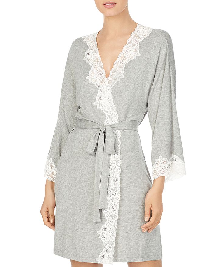 Ralph Lauren Lace Trimmed Robe | Bloomingdale's