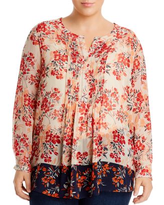 Daniel Rainn Plus Floral Print Top | Bloomingdale's