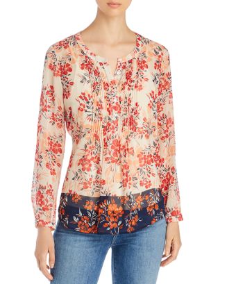 Daniel Rainn Floral Print Top | Bloomingdale's