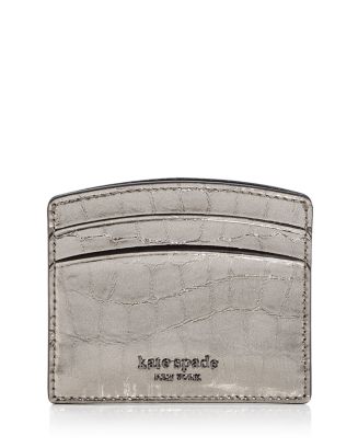 kate spade new york Romy Croc-Embossed Card Case | Bloomingdale's