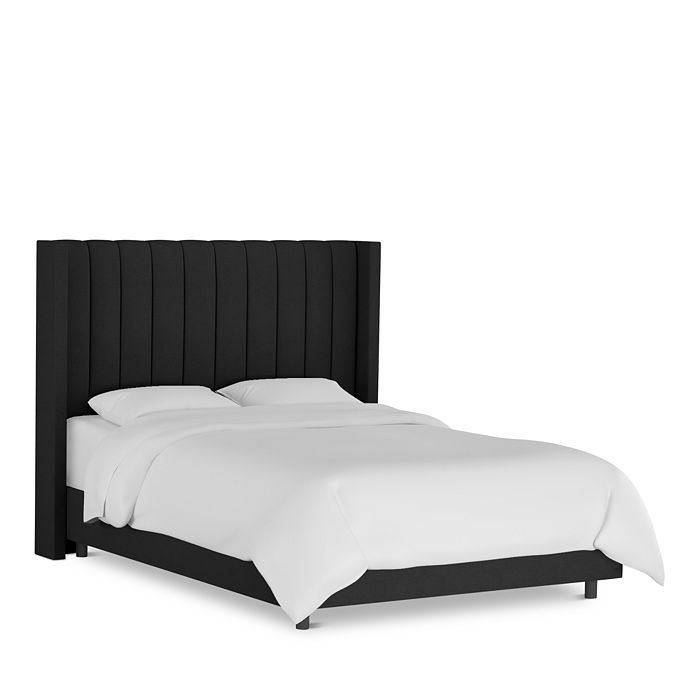 Sparrow & Wren Sullivan Queen Channel-Stitched Wingback Bed ...