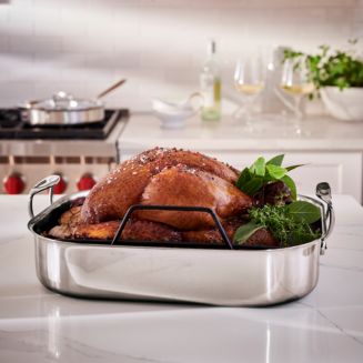 All-Clad Gourmet Accessories Large Roaster with Rack | Bloomingdale's