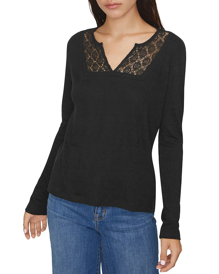 Sanctuary Lora Lace-Inset Top | Bloomingdale's