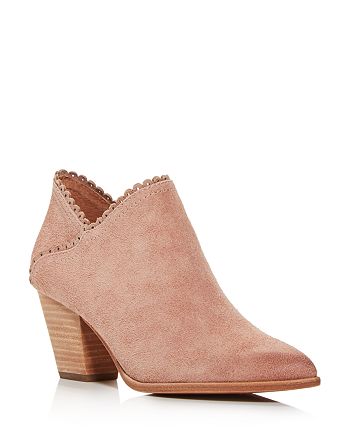 Frye Women's Reed Scalloped Mid-Heel Booties | Bloomingdale's