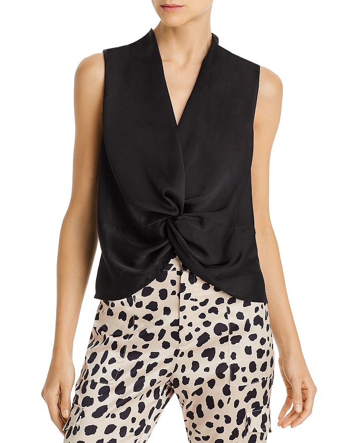 AQUA Knot-Front Top - 100% Exclusive | Bloomingdale's