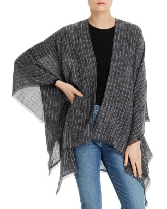 rag & bone Pinstripe Poncho | Bloomingdale's