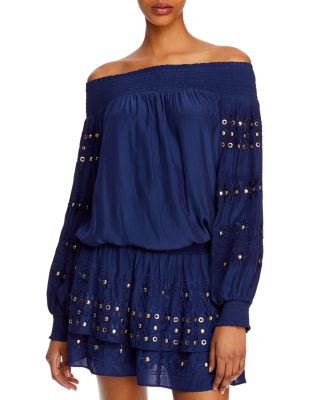 Ramy Brook Marla Off-the-Shoulder Embellished Top | Bloomingdale's