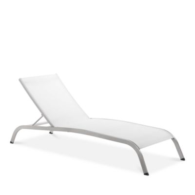 Modway Savannah Mesh Chaise Outdoor Patio Aluminum Lounge Chair