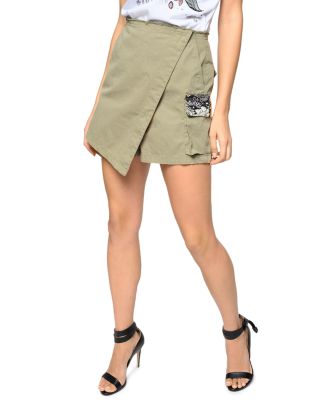 PINKO Brendon Front Overlay Printed Trim Shorts | Bloomingdale's