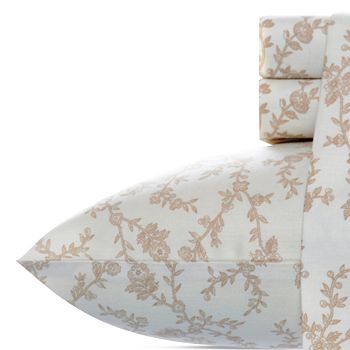 Laura Ashley Victoria Cotton Flannel Sheet Set, Full | Bloomingdale's